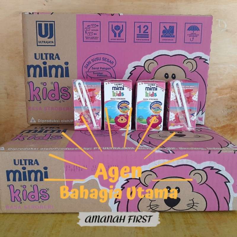 Promo Susu Anak Ultra Mimi Kids Rasa Stroberi 125Ml Box (1Box=40Pcs ...