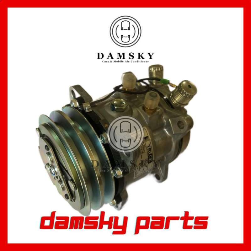 Jual Kompresor Compressor AC Mobil Sanden SD 505 Pully Double Truck ...
