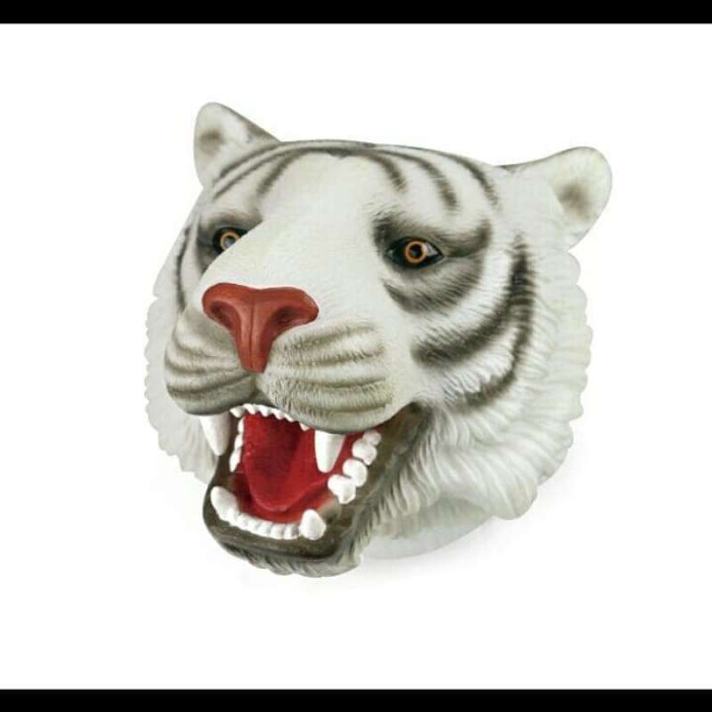 Jual Hi Quality Animal Head White Tiger Kepala Macan Putih Hand Puppet ...