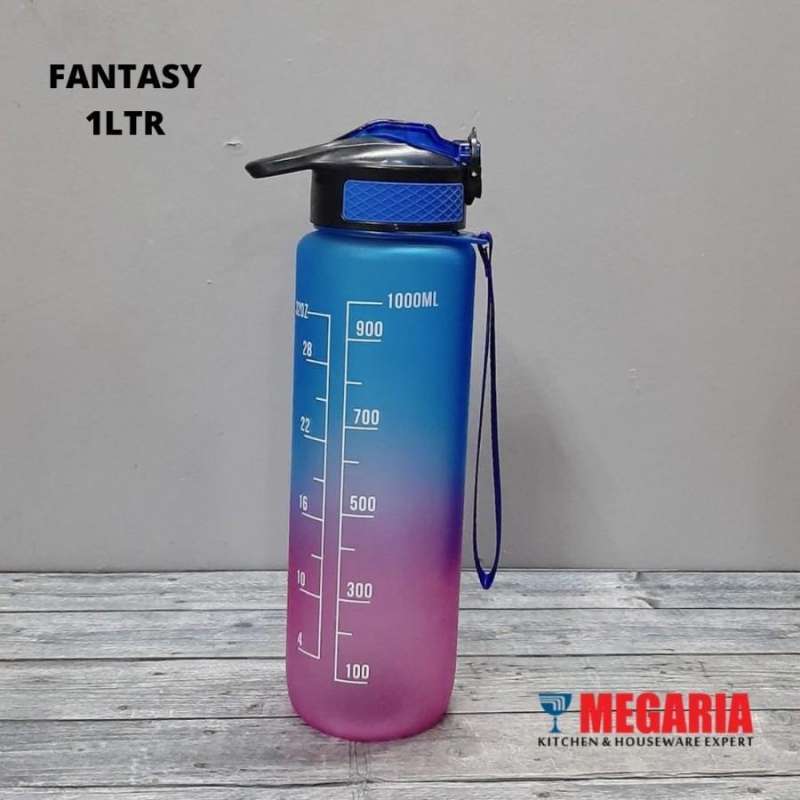 Jual Botol Minuman Viral 1liter / Botol FANTASY 8024 di Seller Megaria ...