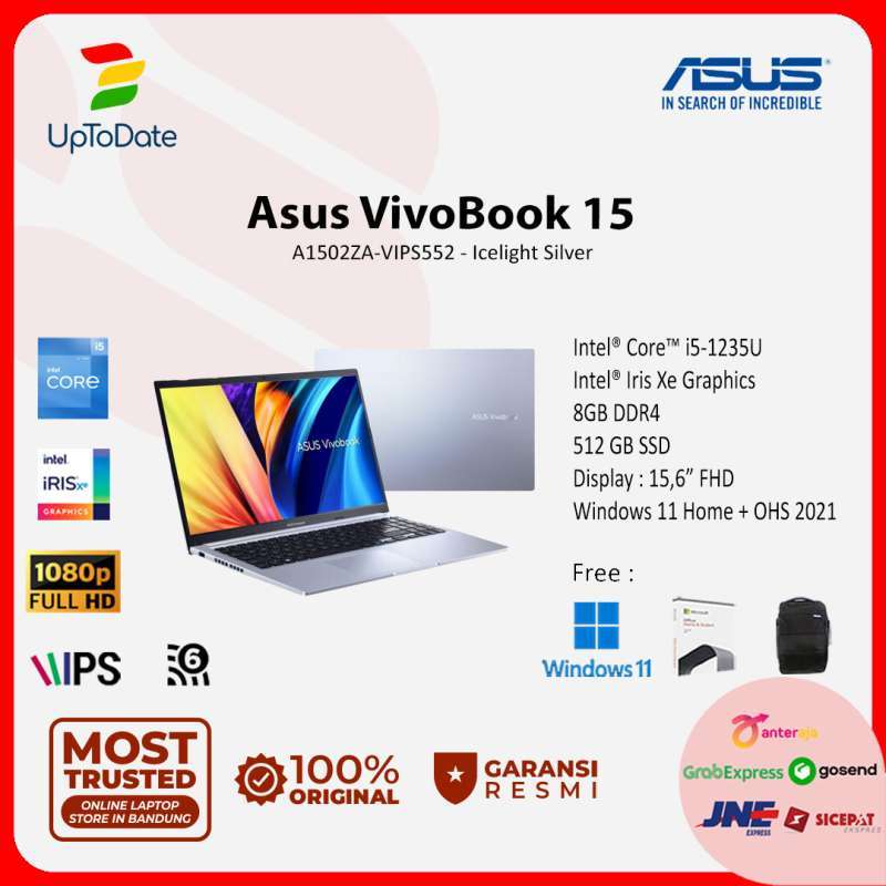 Jual Asus Vivobook 15 A1502za-vips552 Core I5-1235u 8gb 512b W11+ohs2021 Di Seller Up To Date ...