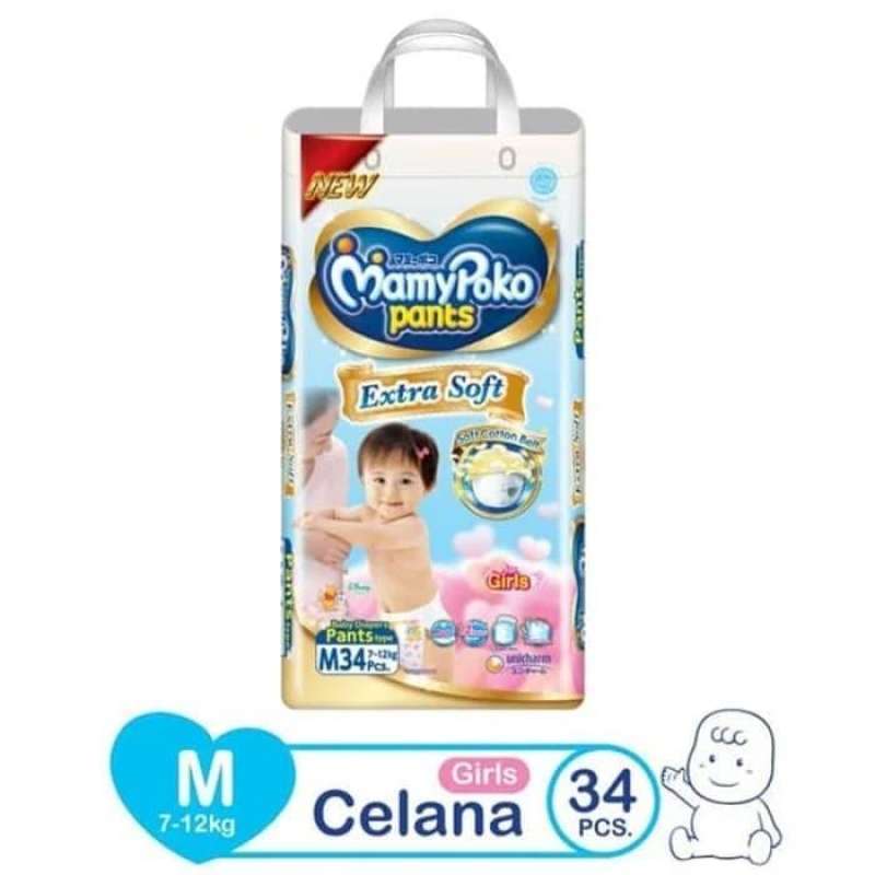 Jual Mamy Poko Pant M-34 Girl Diapers Baby Di Seller Willow Baby Shop ...