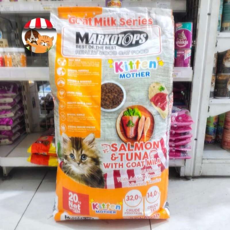 Jual Markotops Kitten And Mother Salmon Tuna 20kg - Makanan Kucing ...