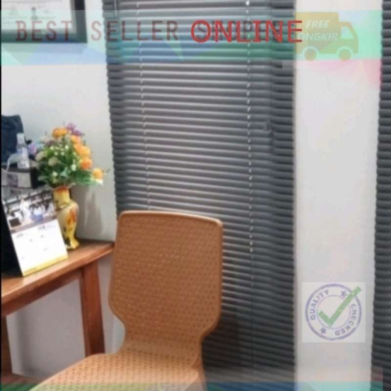 Jual TIRAI GULUNG PVC JENDELA KACA 120 X 220 CM KRIS VENETIAN BLIND ...