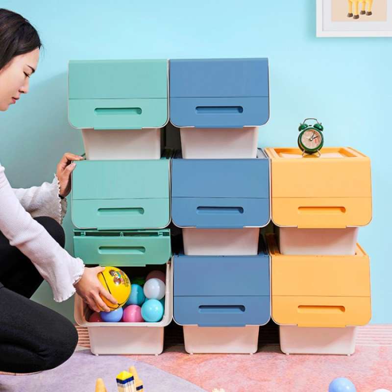 Jual MINISO Kotak penyimpanan mulut kuda nil Serbaguna Storage Box ...