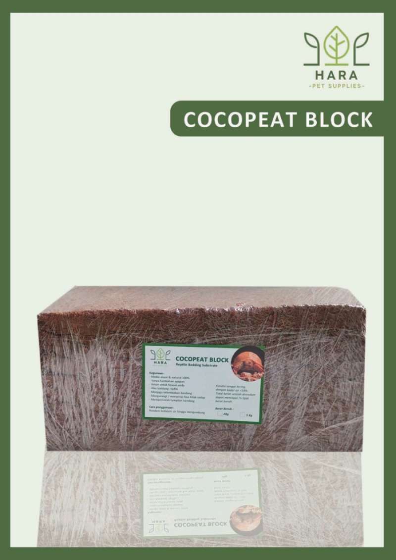 Jual Cocopeat Block 2Kg Merek Hara - Alas Kandang Reptile di Seller ...