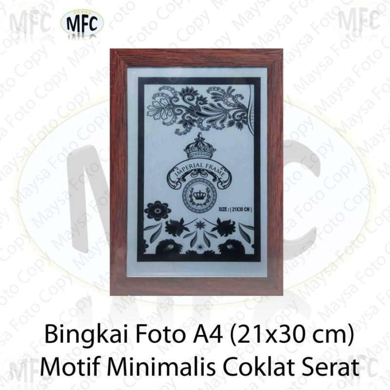Jual Bingkai/pigura/frame A4 (21x30) Minimalis 3 Cm Hitam Dan Putih ...