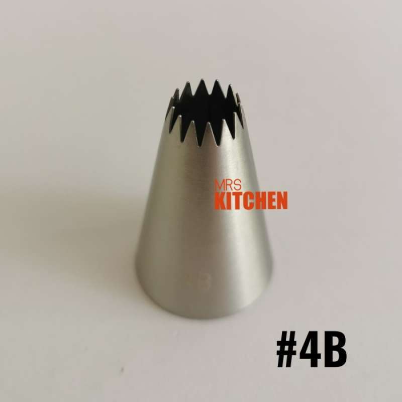 Jual SPUITKUE #4B PIPING TIP TIPS 4B BUTTERCREAM NOZZLE TANPA SAMBUNGAN ...