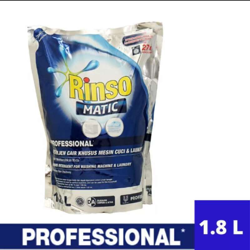 Jual Rinso Matic Profesional Liquid 1.8 L Rinso Laundry Kiloan di ...