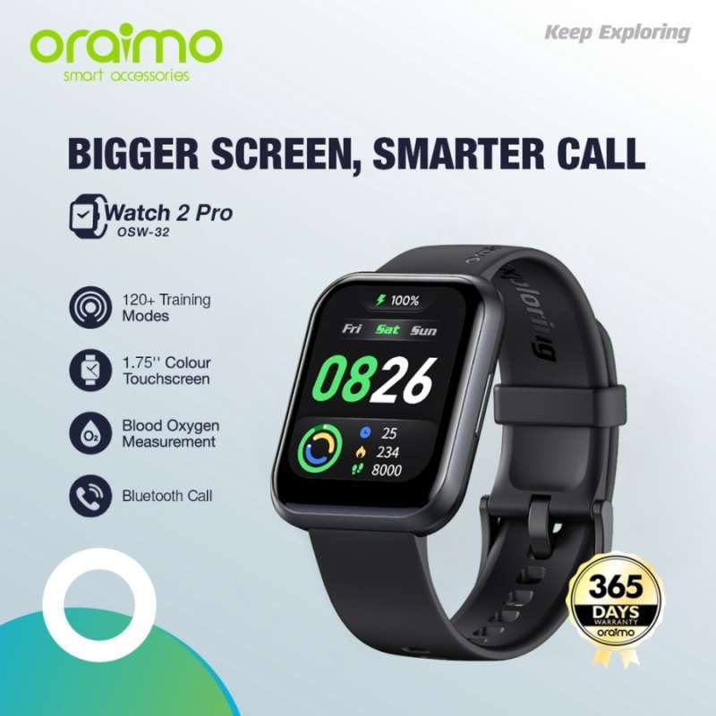 Jual Oraimo Watch 2 Pro Smart Watch Smarter Call OSW-32 di Seller ...
