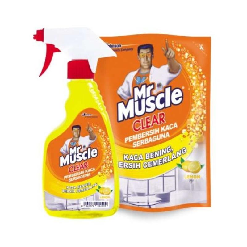Jual DISKONN Mr Muscle Clear Lemon Pump 500mL + Refill 440mL di Seller ...