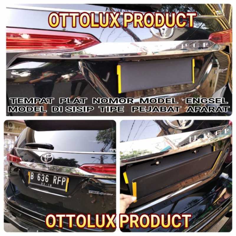 Jual Cover Plat Nomor Mobil 2 Unit Model Engsel Lipat Tipe Aparat ...