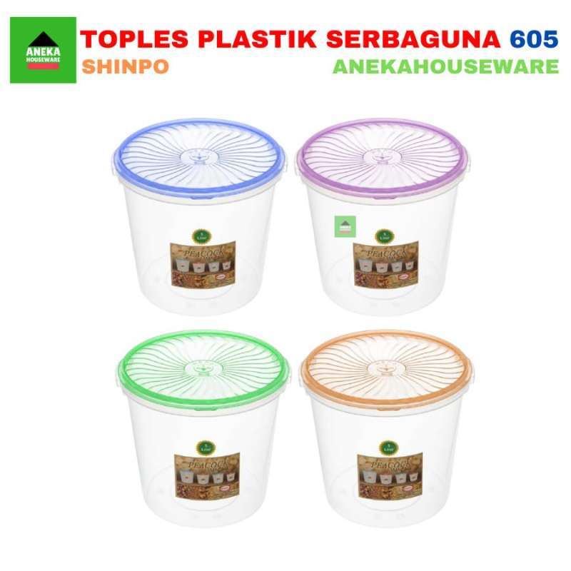 Jual Toples Plastik Kerupuk / Tempat Kue 5 Liter Shinpo 605 Food Safe di Seller Anekahouseware ...