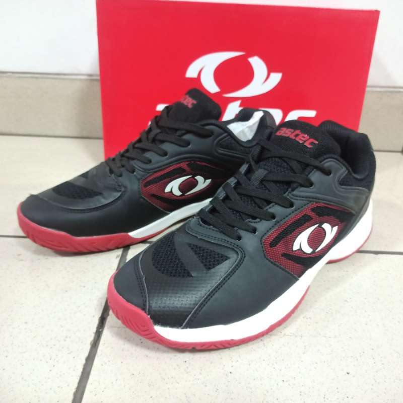 Jual Sepatu Badminton Astec Evolis Badminton Black Red Badminton Men ...