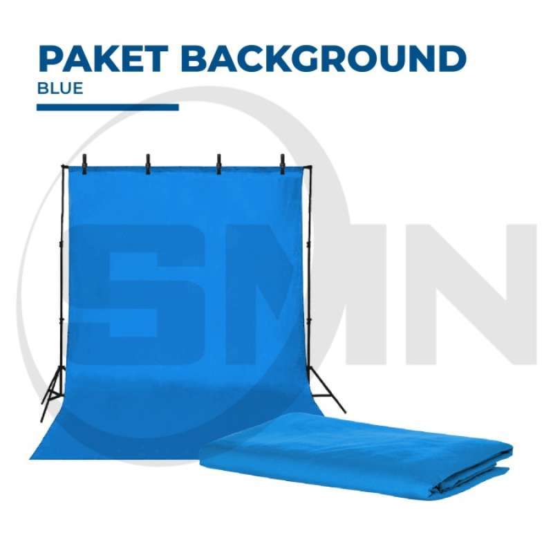 Promo Paket Background Stand 1 Bar With Backdrop Foto Studio Lite ...