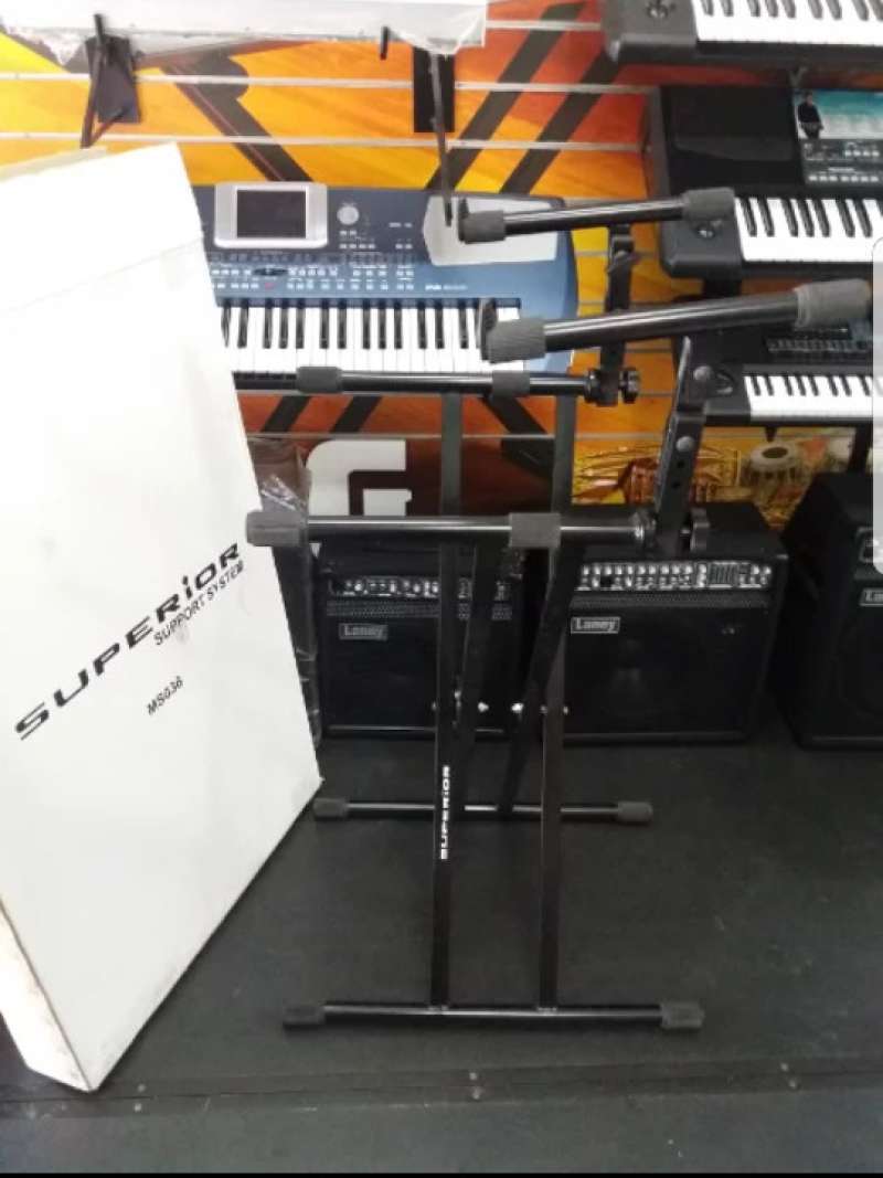 Jual Stand Keyboard Double Susun Superior keyboard stand tingkat new di ...