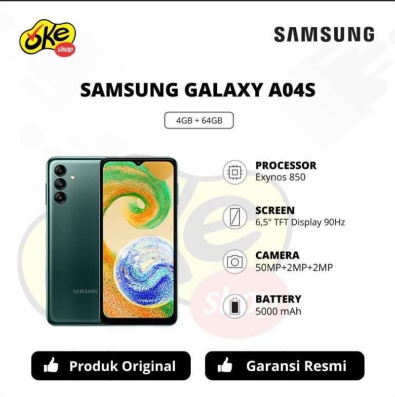 Jual Samsung Galaxy A04s ( 4/64gb ) Smartphone Di Seller Okeshop O2o Official Store - Gt X- Os ...