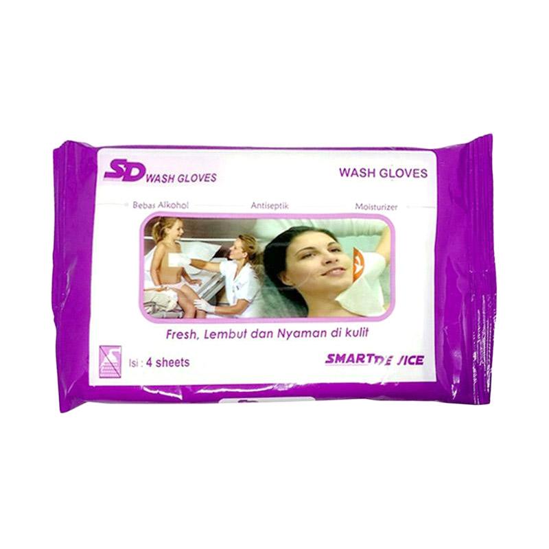 Jual Sd-wash Gloves Waslap Sarung Tangan Antiseptik [4 Sheets] Di ...