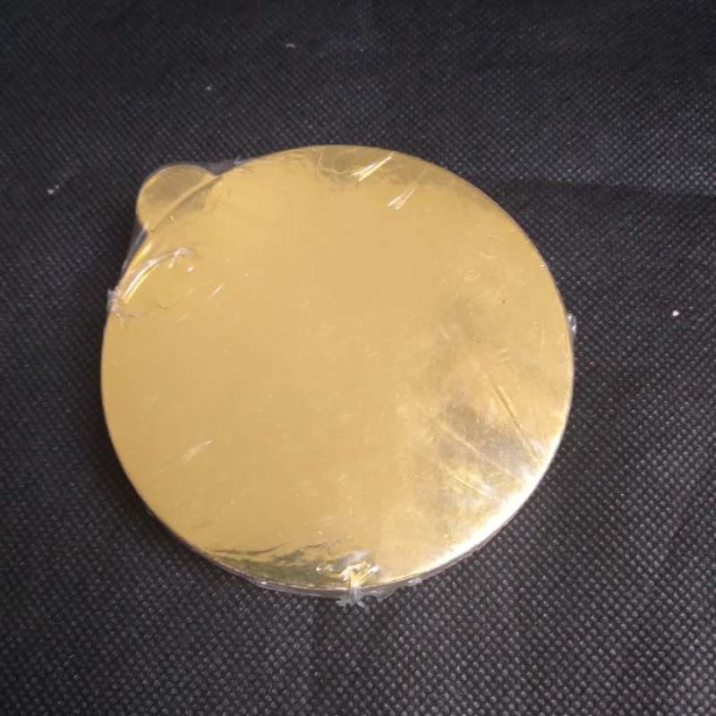 Promo Alas Cake/Tatakan Kue Bulat Gold/Emas Size 8,4X8,4 Diskon 16% di ...