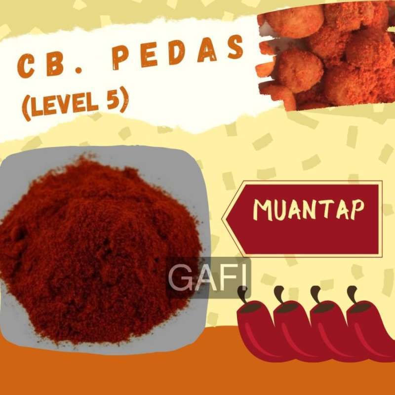 Jual Cabe Bubuk Pedas Level 5 1Kg Chilli Powder 1 Kg Super Pedas Murah ...