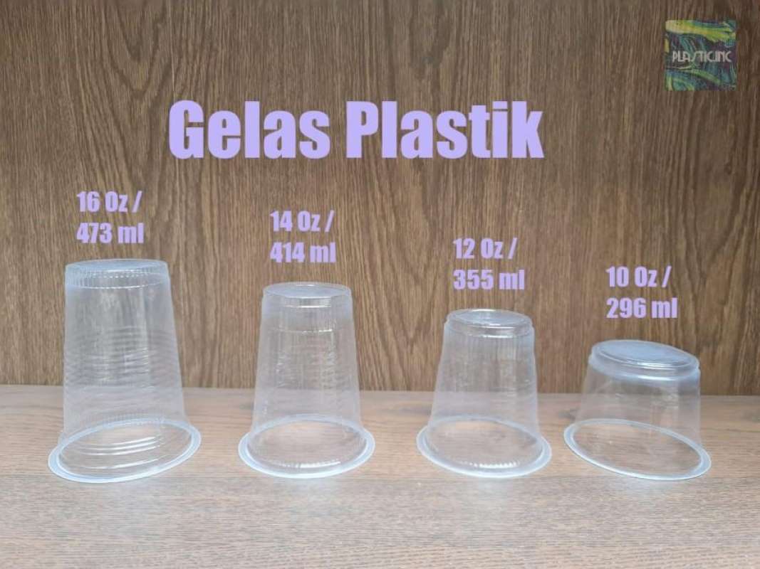 Jual Gelas Plastik Cup 10 Oz 12 Oz 14 Oz 16 Oz/Gelas Bubble/Gelas Pop ...