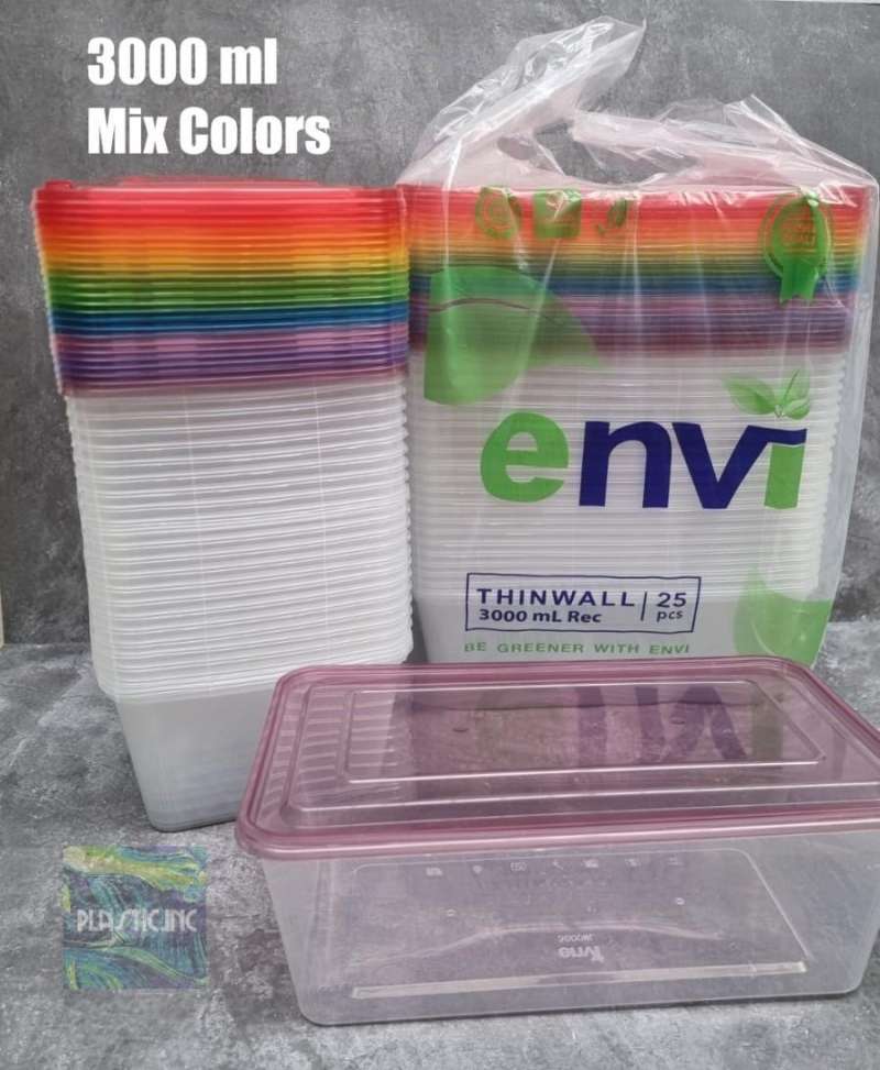 Jual Thinwall 3000ml Warna/Box Kotak Plastik/Kotak Plastik/Thinwall ...