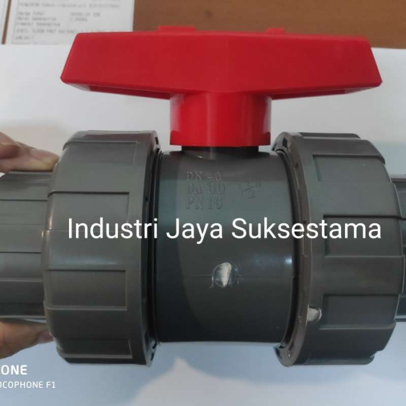 Promo Ball valve watermur PVC/Stop kran model watermur PVC 1 1/2(inchi ... Promo Ball valve watermur PVC/Stop kran model watermur PVC 1 1/2(inchi ...