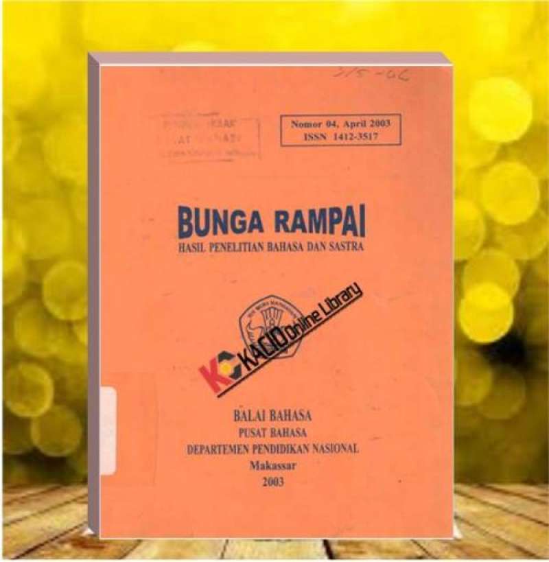 Jual Bunga Rampai Hasil Penelitian Bahasa dan Sastra. Ermaida,dkk. DPN ...