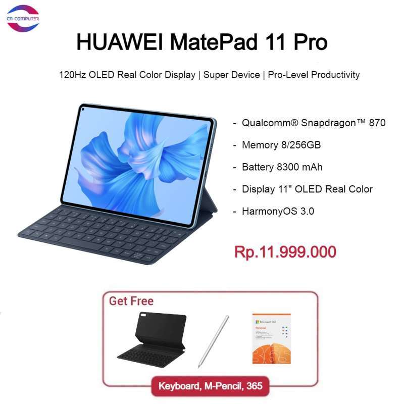Jual HUAWEI MATEPAD 11 Pro 8/256GB, 120Hz OLED Real Color FullView ...