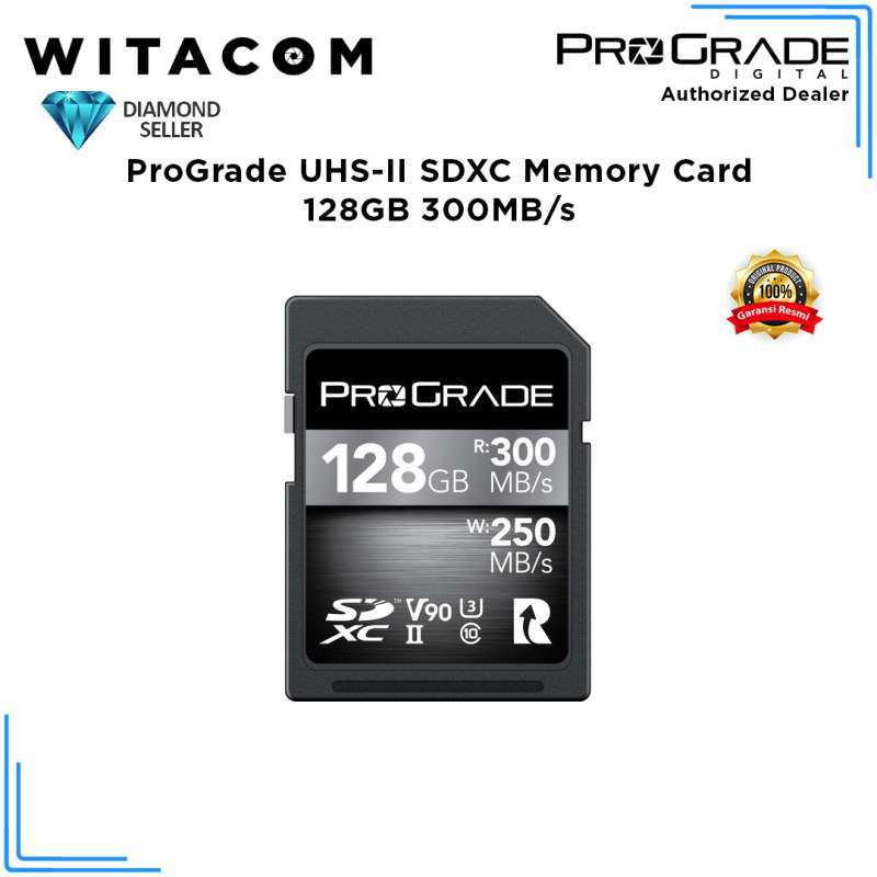 Jual WITACOM - ProGrade Digital UHS-II SDXC 128GB 300MB/s - Original di ...