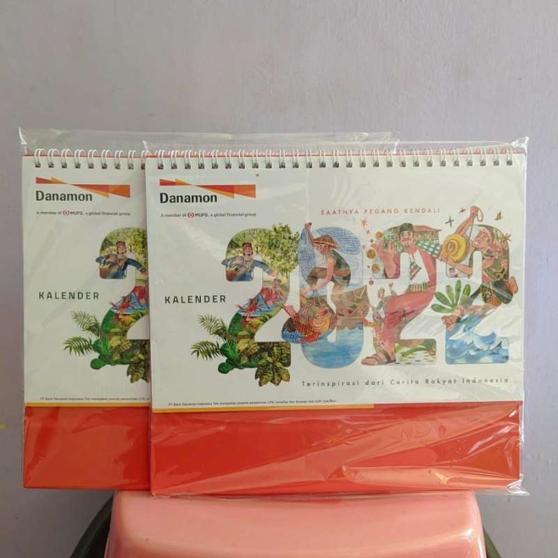 Jual kalender meja duduk 2022 BANK Danamon di Seller Shuma Store Medan ...