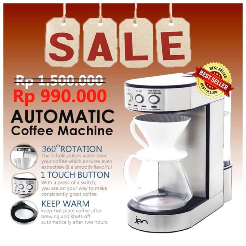 Promo Jen Mesin Kopi Automatic Coffee Maker Manual Brew Diskon 34% di ...