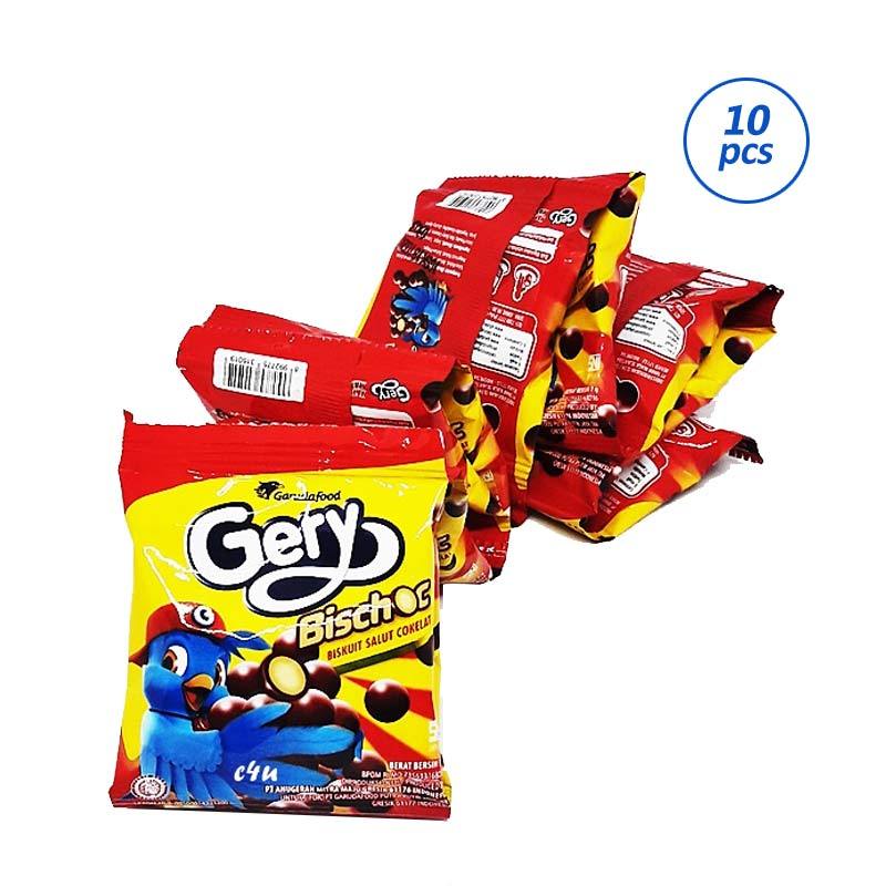 Jual Gery Bischoc Biskuit Salut Cokelat [Isi 10 Sachet] di Seller ...