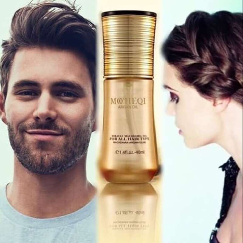 Jual Minyak rambut vitamin argan oil anti frizz hair mocheqi musk serum ...