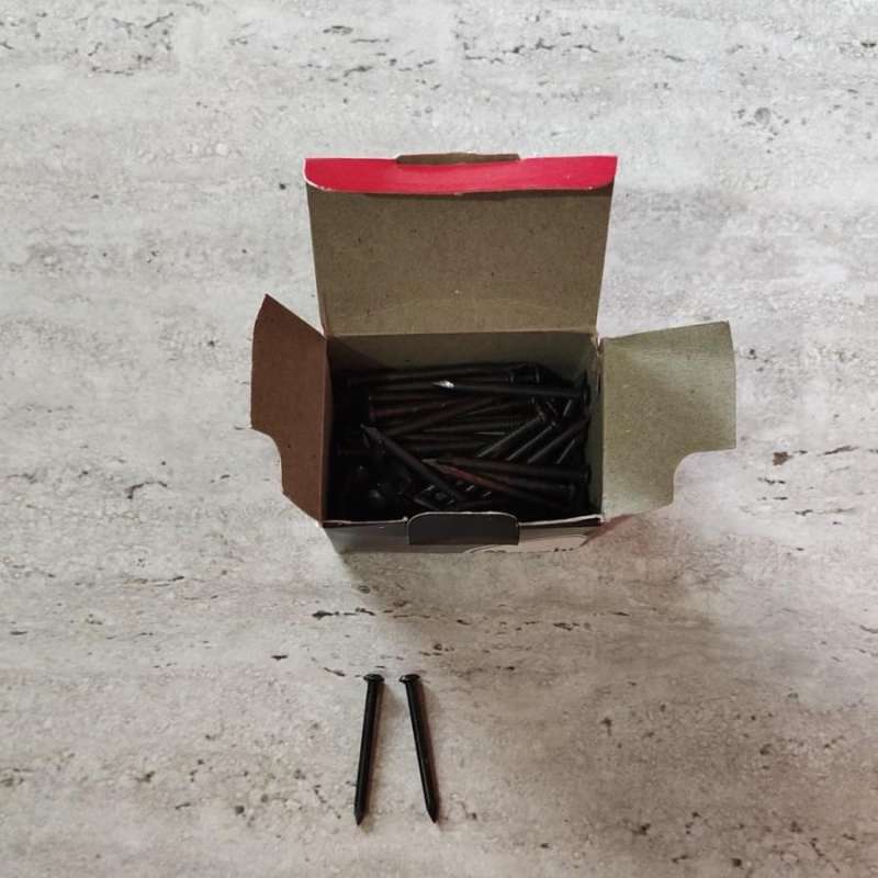 Jual Paku Beton Hitam Marabu 40mm - Paku Tembok / Kayu 4cm di Seller ...