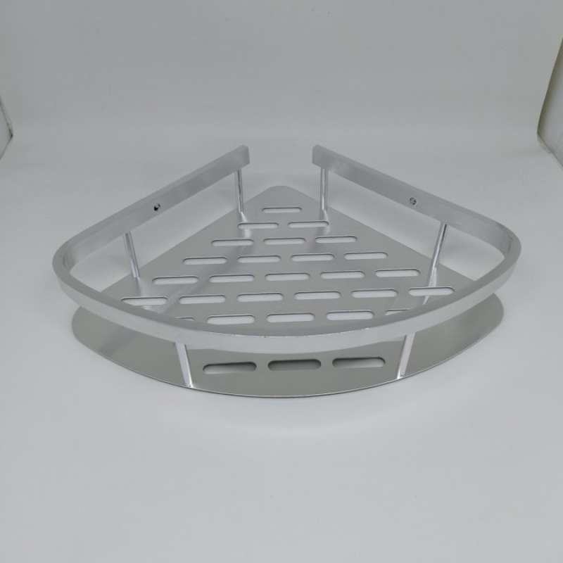 Jual Rak sabun / rak sudut siku kamar mandi single aluminium di Seller ...