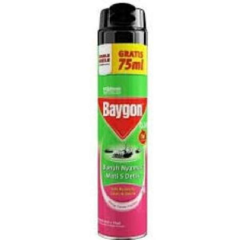 Jual Baygon Obat Anti Nyamuk Double Nozzle Flower Garden 675ml Di ...