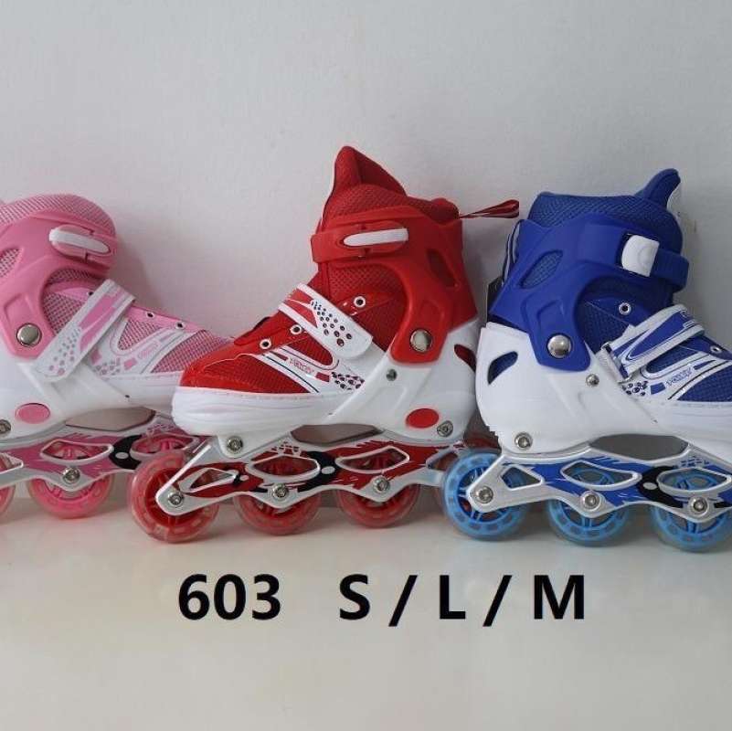 Jual SEPATU RODA/ INLINE SKATE JAHIT PAKET HELM DAN DEKKER di Seller ...