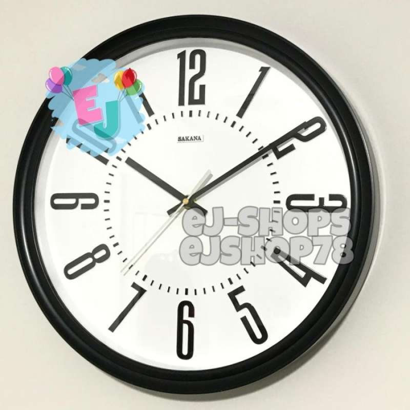 Jual Jam Dinding Sakana 550 (Hitam) Black Original Sakana 550 di Seller ...