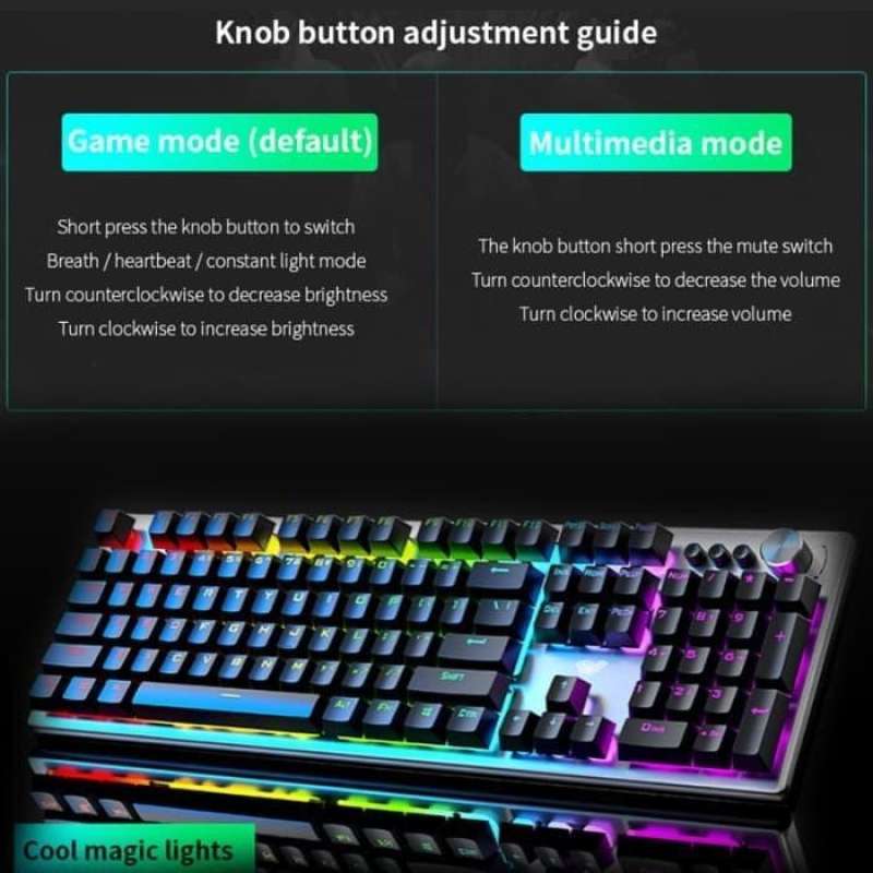 Jual Aula F2028 Rgb Keyboard Gaming Macro Software Di Seller ...