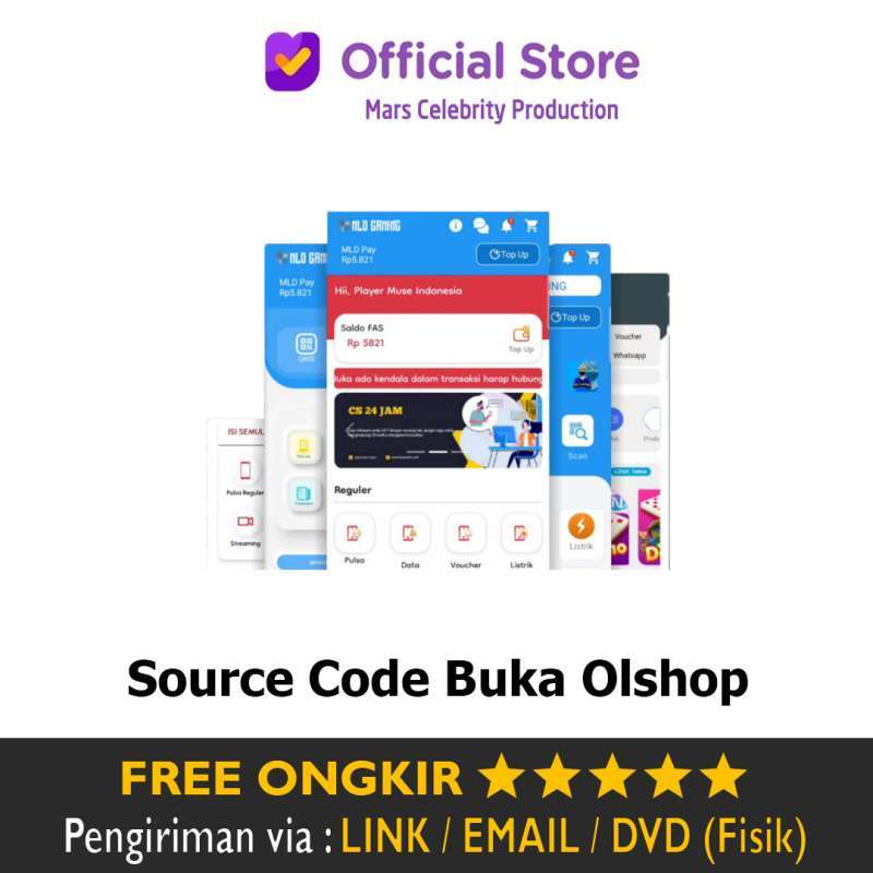 Jual Source Code Aplikasi Script Buka Olshop Beranda UI Modern Online ...