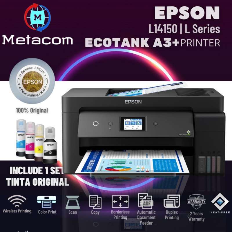 Jual Epson EcoTank L14150 A3+ Wi-Fi Duplex Wide-Format All-in-One Ink ...