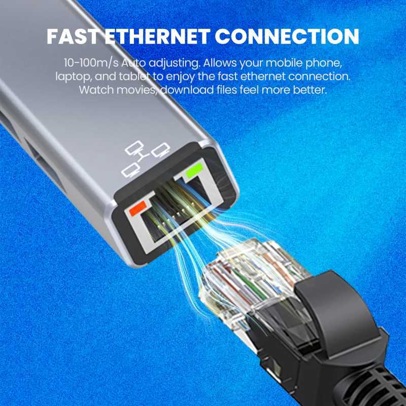 Jual Uneed Usb Type C Hub To Usb 3.0 + Gigabit Ethernet Rj45 - Uuh203ca ...