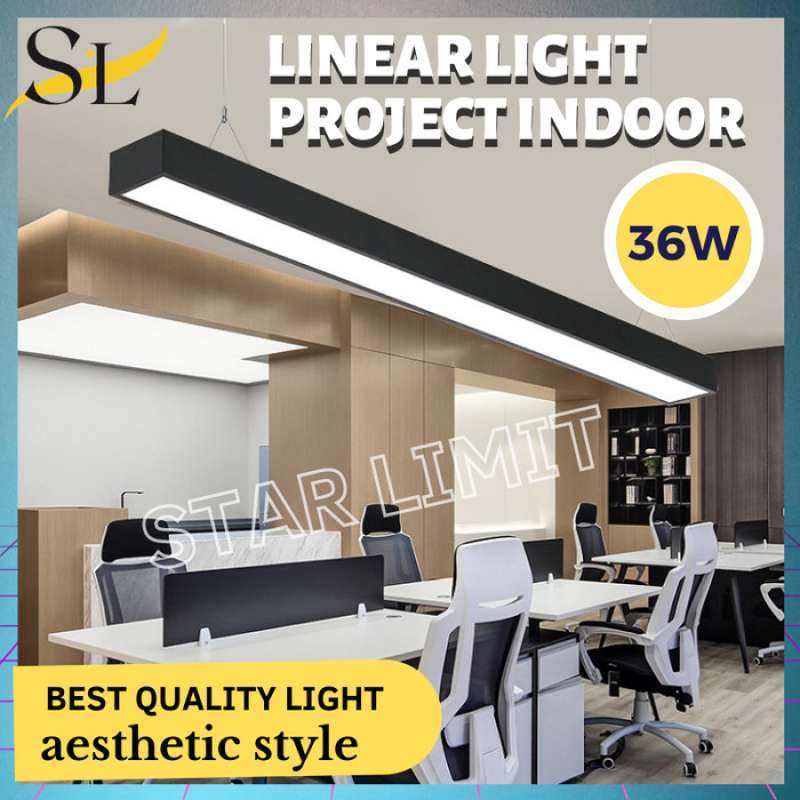 Jual LAMPU GANTUNG LED PLAFON LAMPU KERJA KANTOR OFFICE LAMP LINEAR 36W ... Jual LAMPU GANTUNG LED PLAFON LAMPU KERJA KANTOR OFFICE LAMP LINEAR 36W ...
