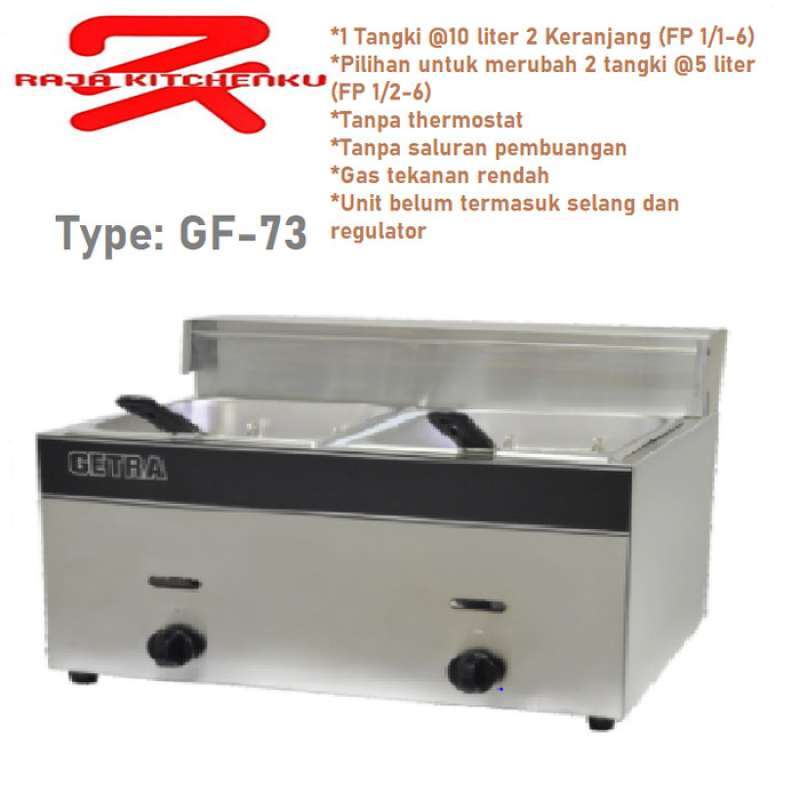 Jual GETRA Gas Deep Fryer Table Top GETRA GF-73 / Meja Penggorengan di ...