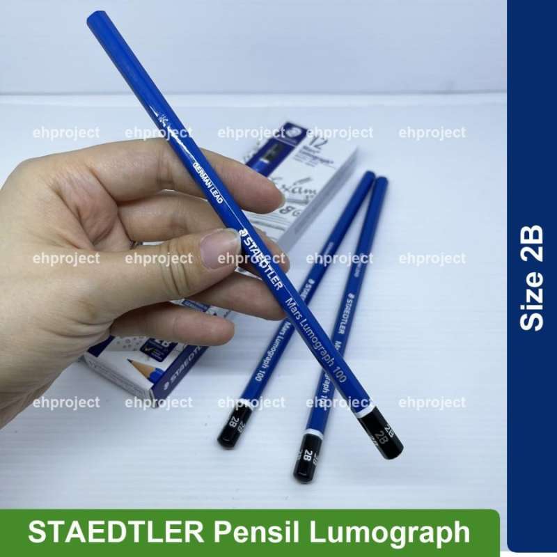 Jual STAEDTLER Pensil Tulis 2B ORI Pensil Lumograph 2B Pensil Kayu 2B ...