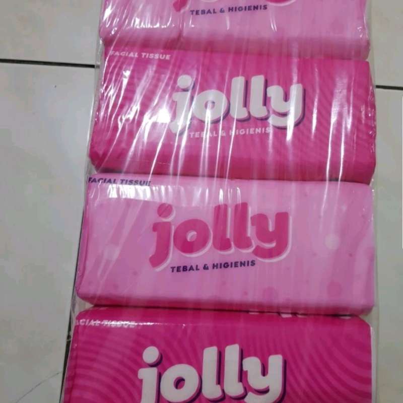 Jual 1 Bundle isi 4 pack Tisu Facial/wajah/muka Jolly 200 sheets di ...
