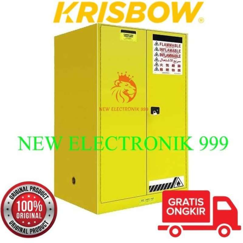 Jual Krisbow 227 Ltr Flammable Lemari Kabinet 2 Pintu Kuning 10175041 ...