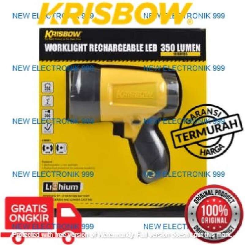 Jual Krisbow Lampu Kerja Rechargeable Led 350 Lm 10108195 Led ...