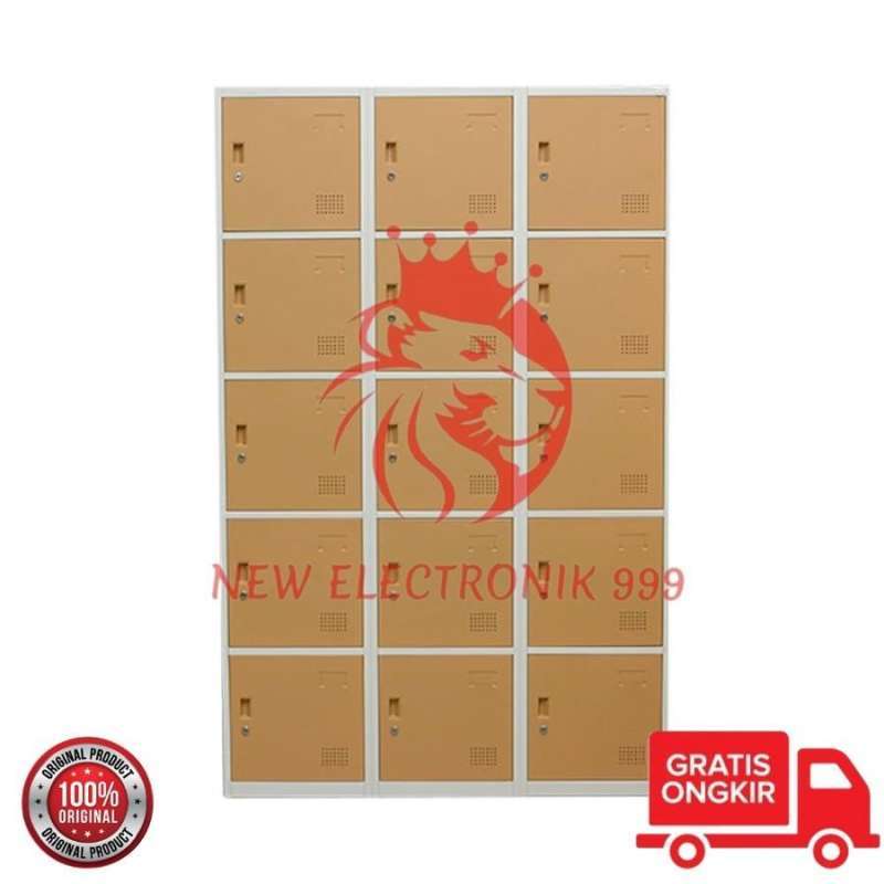 Jual Krisbow Loker 15 Pintu Kuning LOCKER 15 DOORS MULTI COLUMN ...
